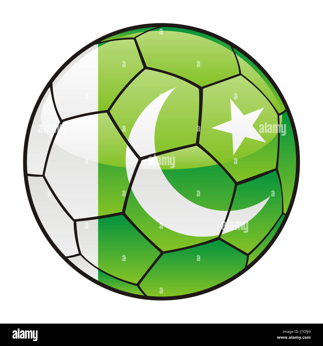 isolated illustration flag icon pakistan sport sports soccer football ...