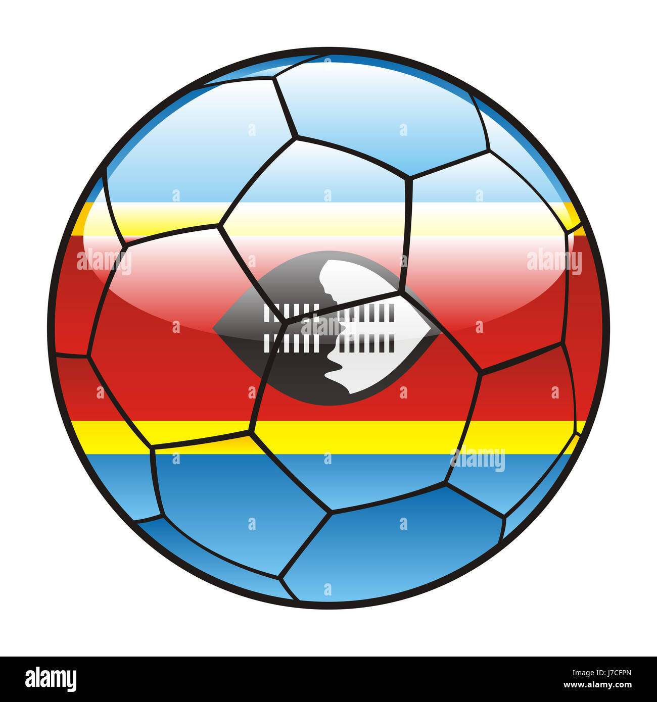isolated illustration flag icon swaziland sport sports soccer football ...