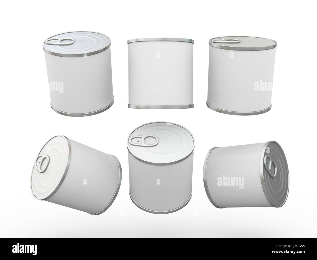 General can packaging with white blank label for variety food product ...