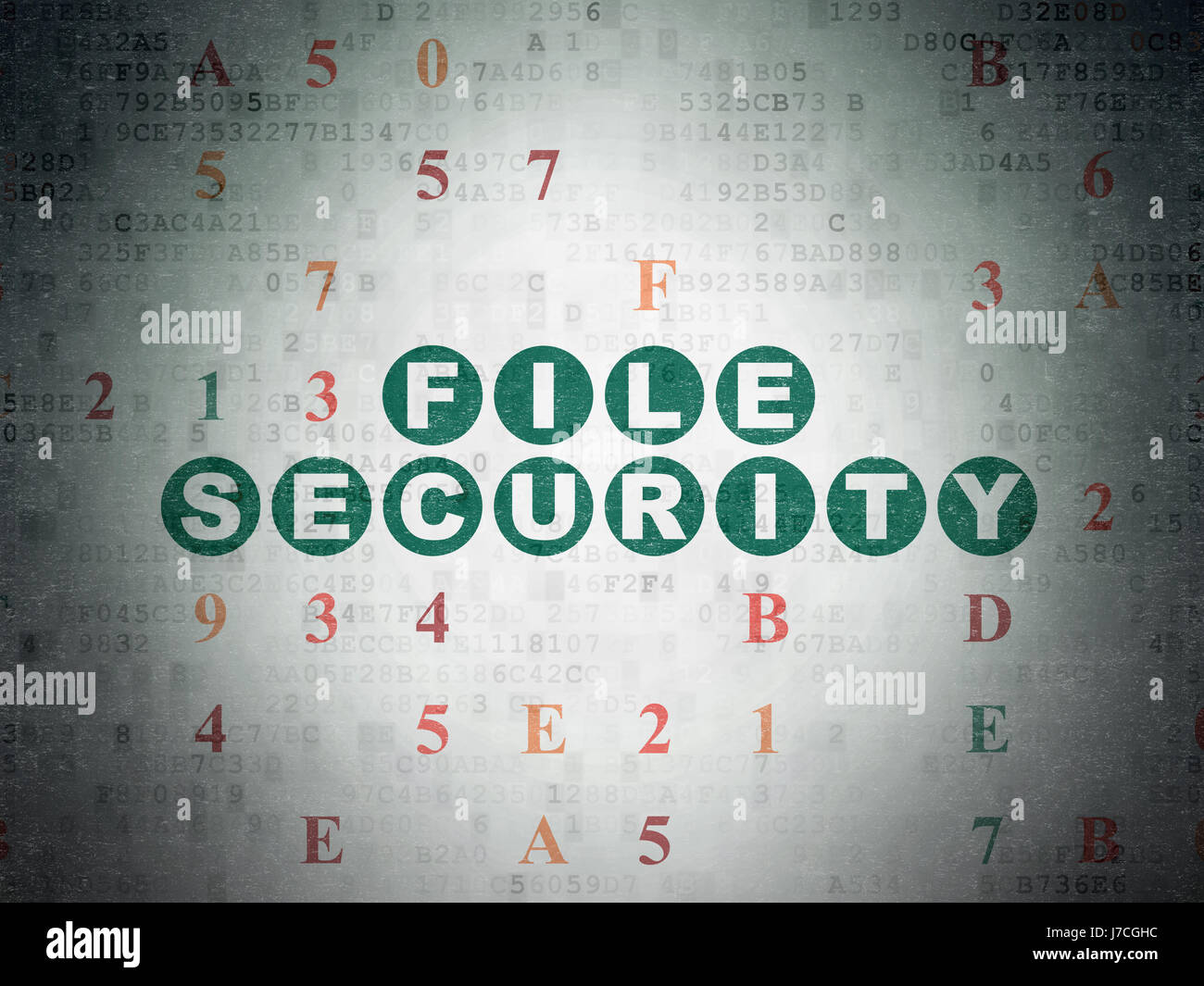 Privacy concept: File Security on Digital Data Paper background Stock ...