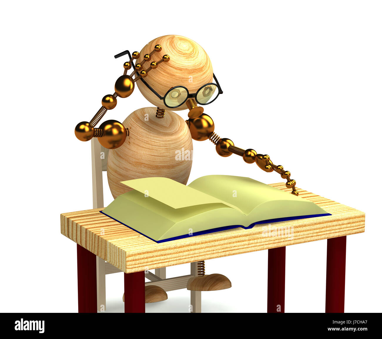 wood reading book man study education isolated science wood human human ...