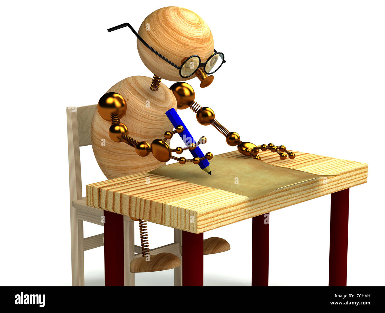 write wrote writing writes wood font typography a letter man blue ...