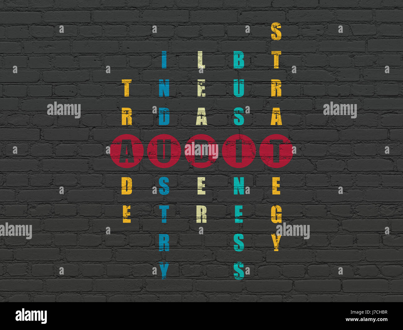 Finance concept: Audit in Crossword Puzzle Stock Photo - Alamy