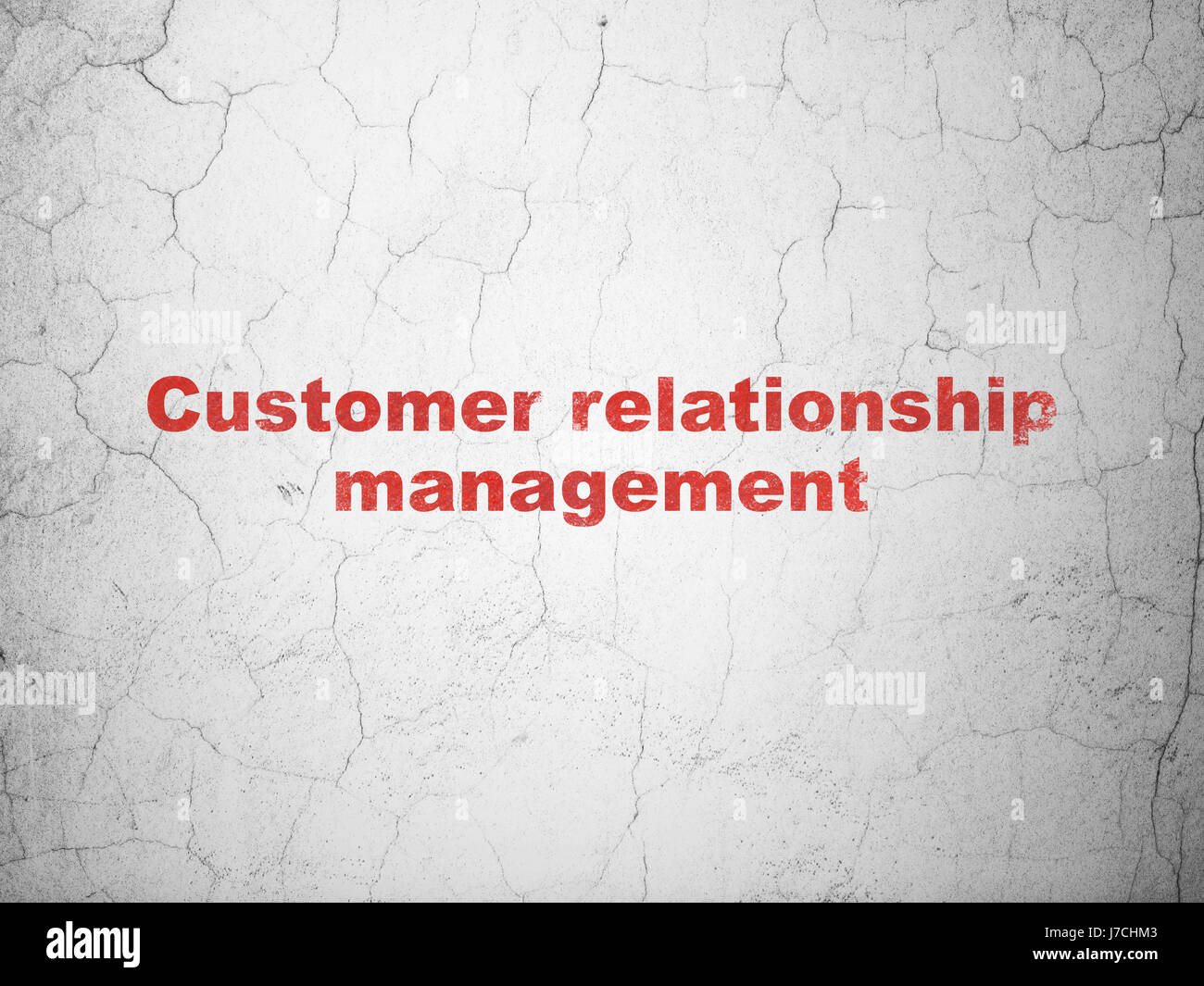 Marketing concept: Customer Relationship Management on wall background ...