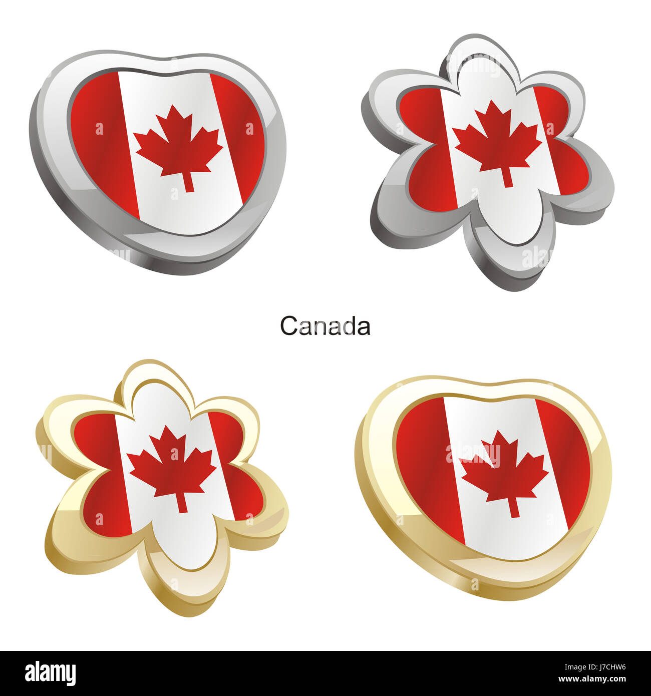 flower plant illustration canada flag heart travel colour emblem flower ...