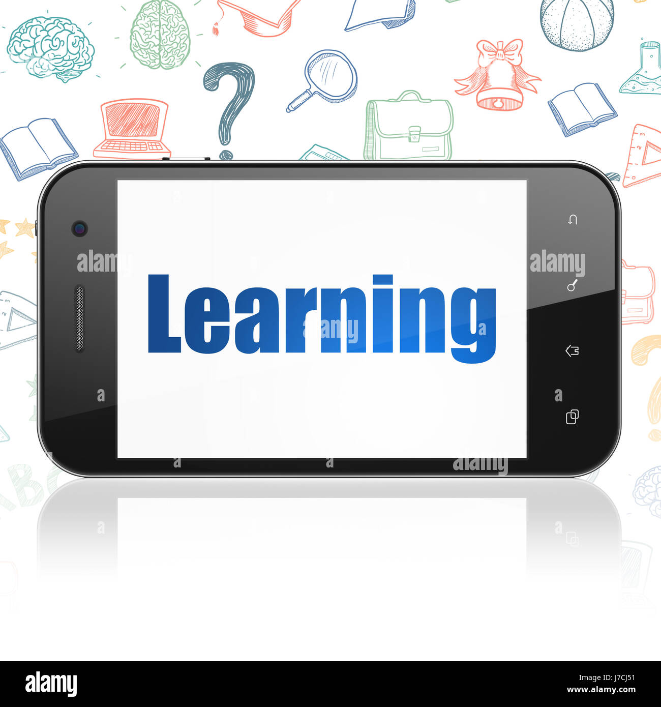 Learning concept: Smartphone with Learning on display Stock Photo - Alamy
