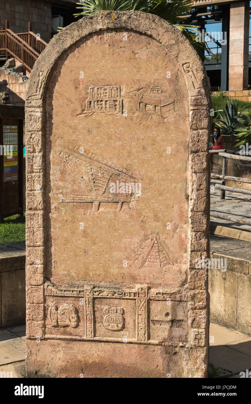 Stone Stele inside a Park in Italy Stock Photo - Alamy