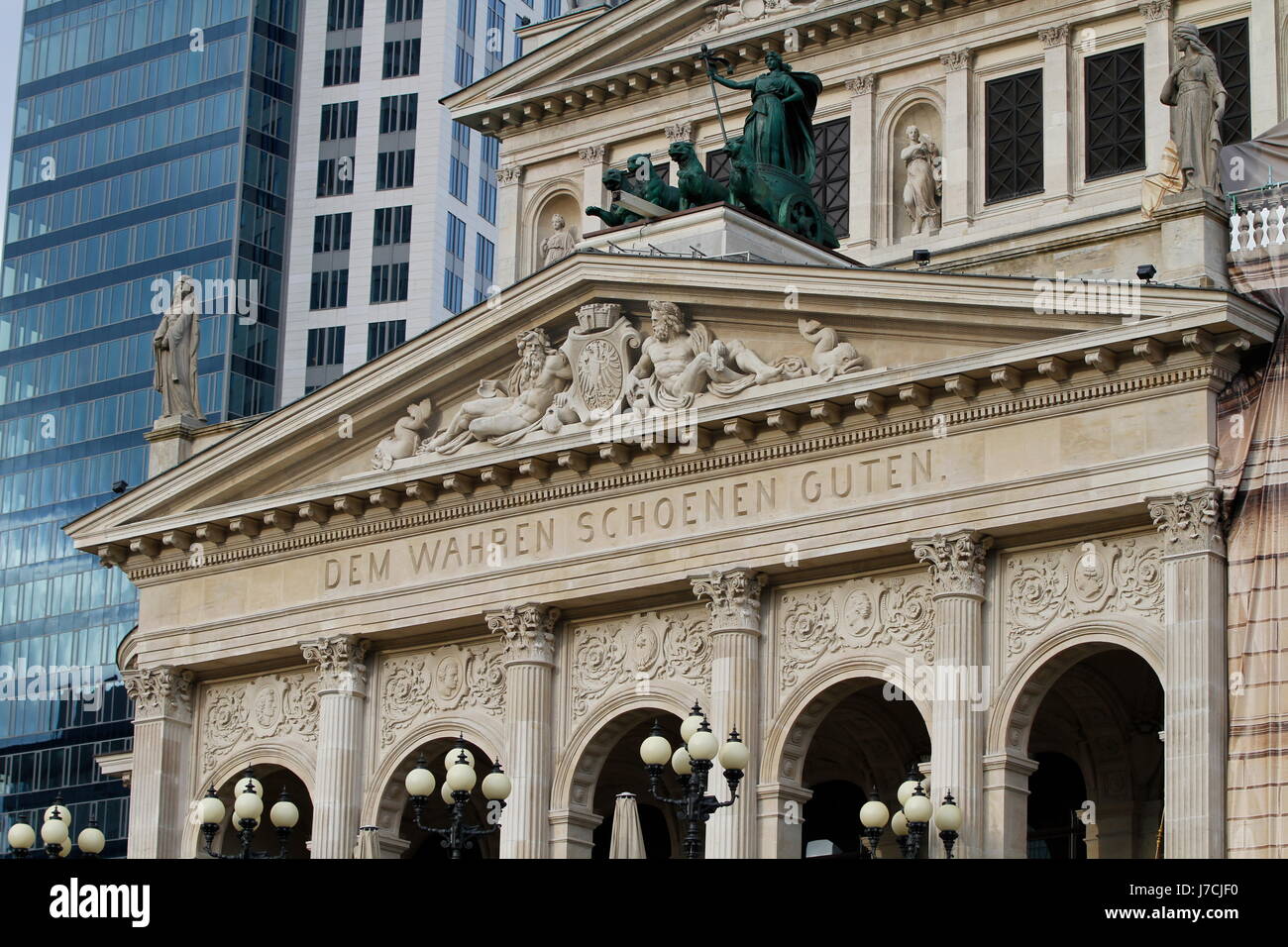 historical baroque opera anciently frankfort building buildings stairs ...