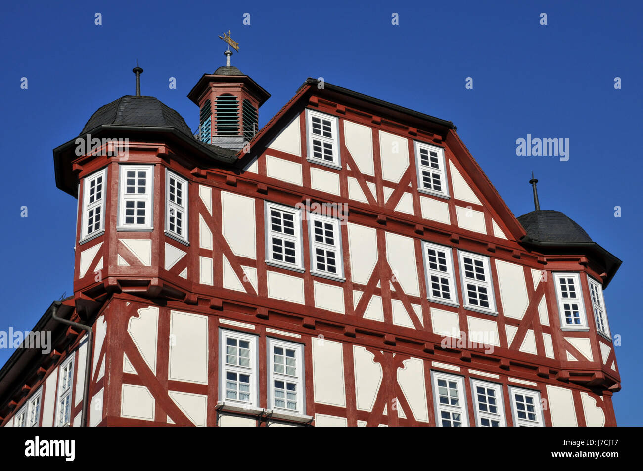 window porthole dormer window pane old town frame-work town hall house ...