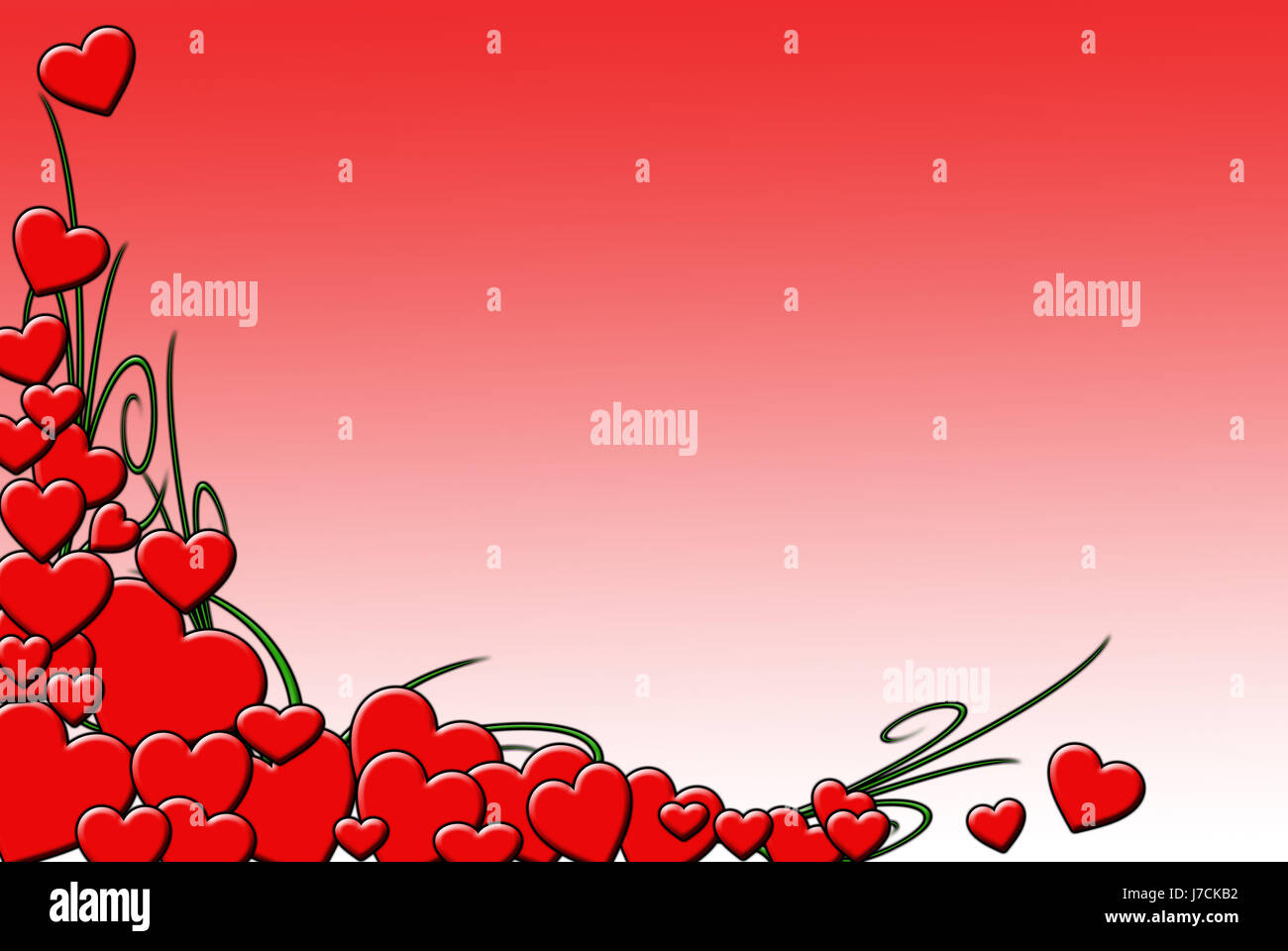 hearts heart red pink symbolic graphic valentines day card hearts ...
