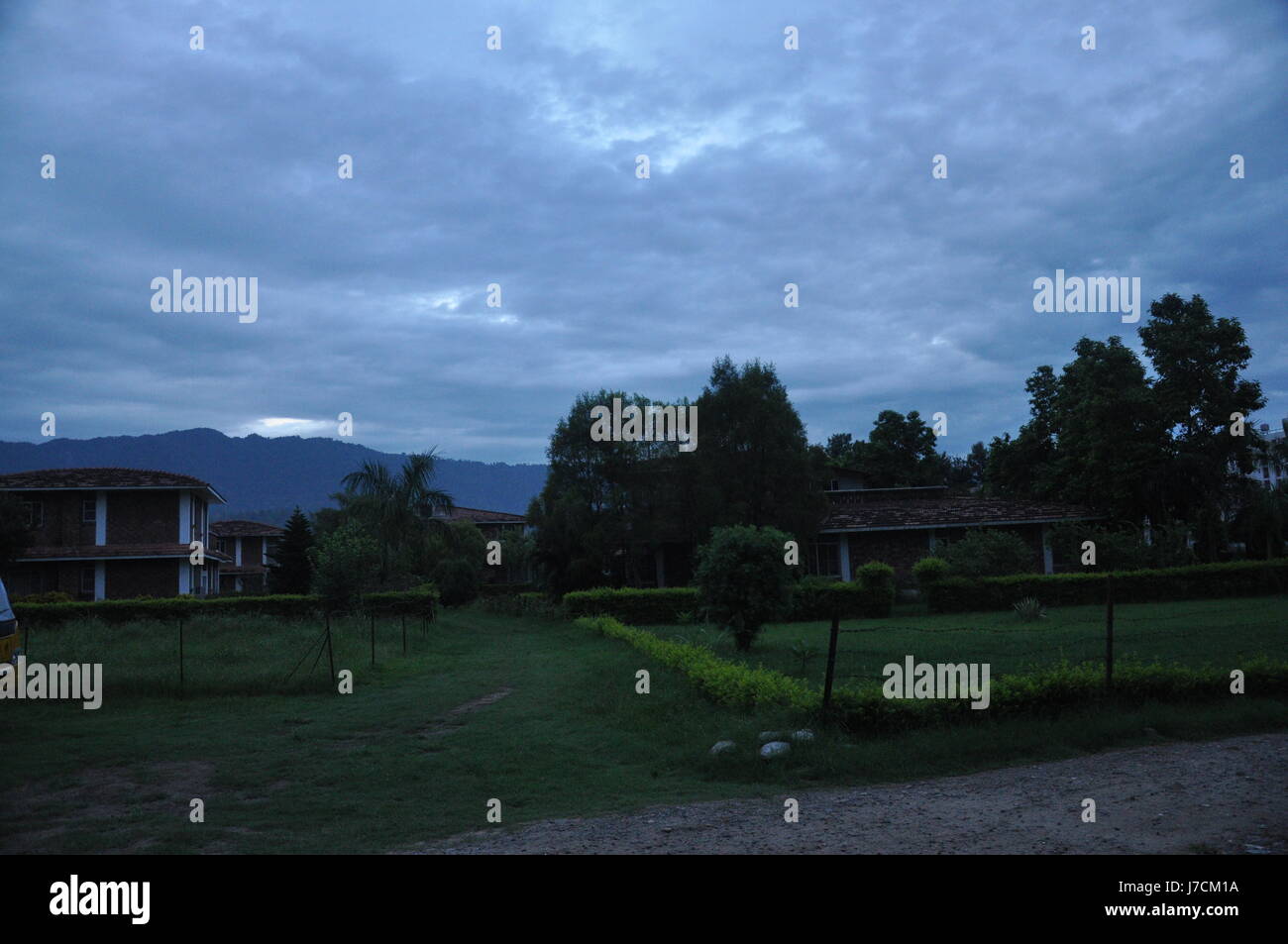 AHYMSIN Ashram, view, Sunrise, Himalayan Valley, Rishikesh, Himalaya ...