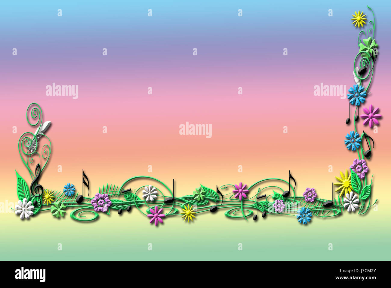 flower flowers plant spring notes sing song music symbolic graphic ...