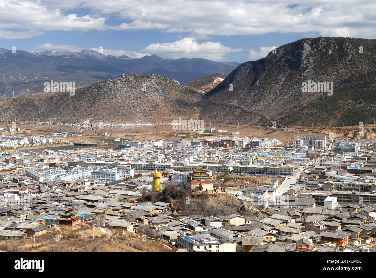 city town asia tibet china himalayas belief city town mountains asia ...