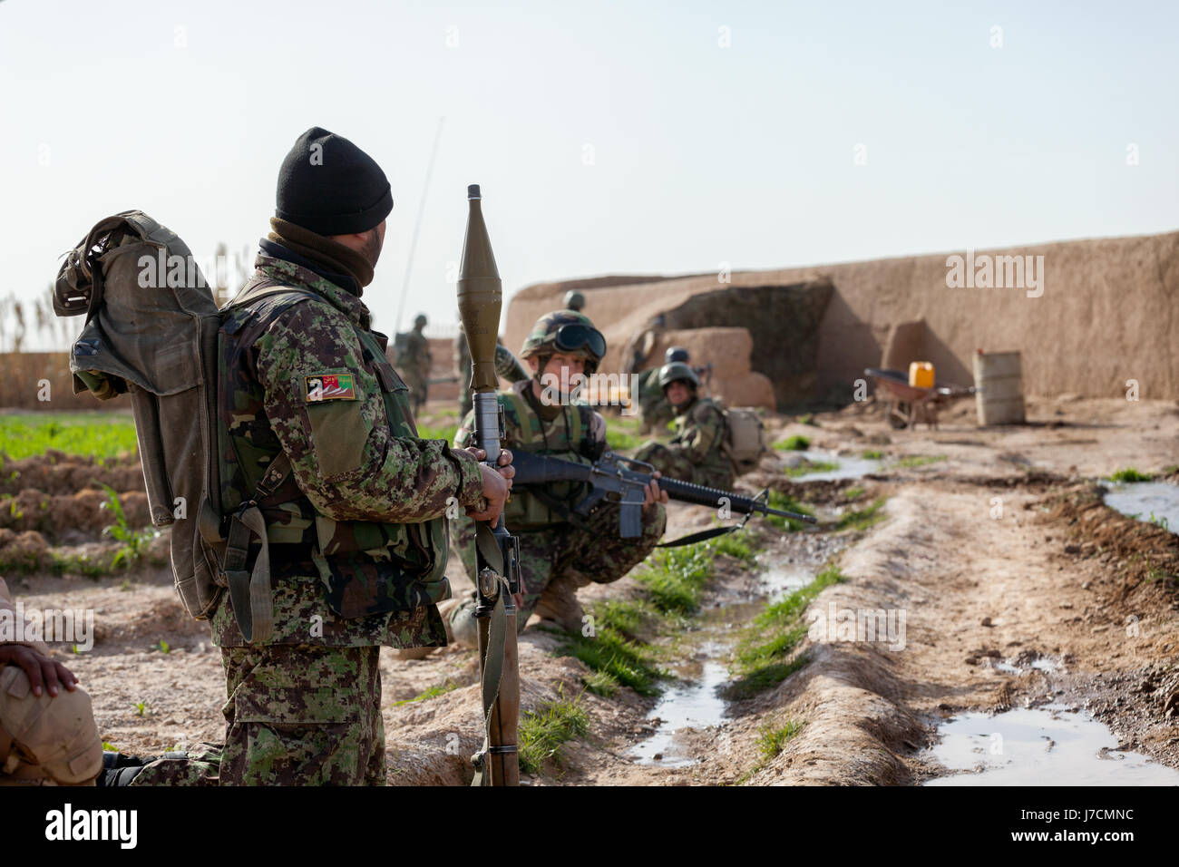 Afghan National Army, ANA, Soldiers in Helmand Province Afghanistan ...