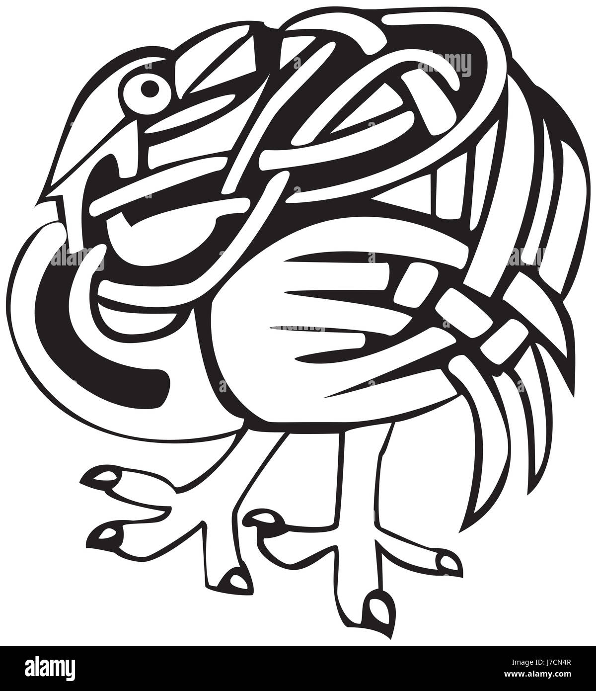 animal bird black swarthy jetblack deep black abstract pattern irish ...