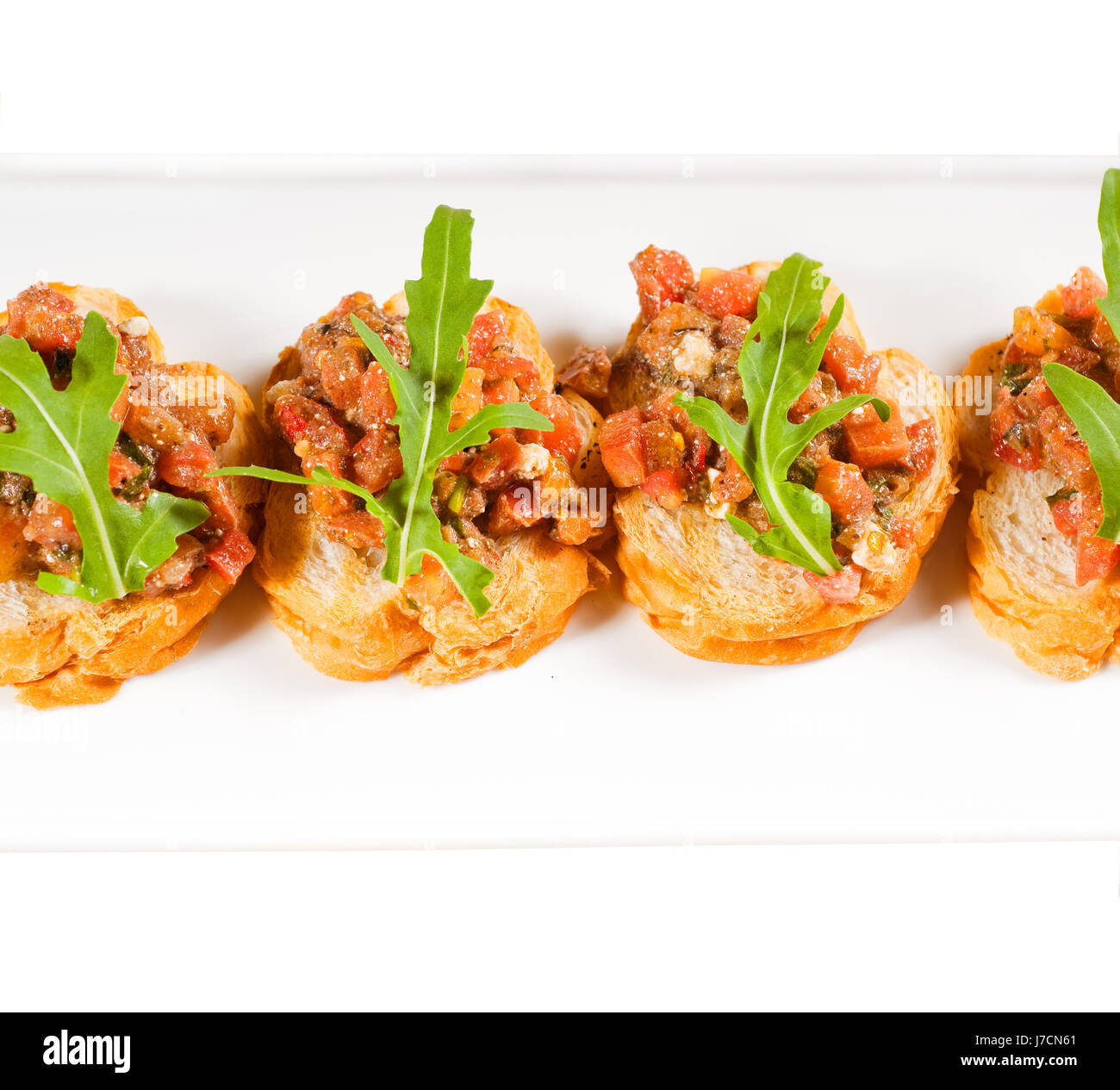 italian tomato appetizer tasty snack food aliment bread pepper macro ...