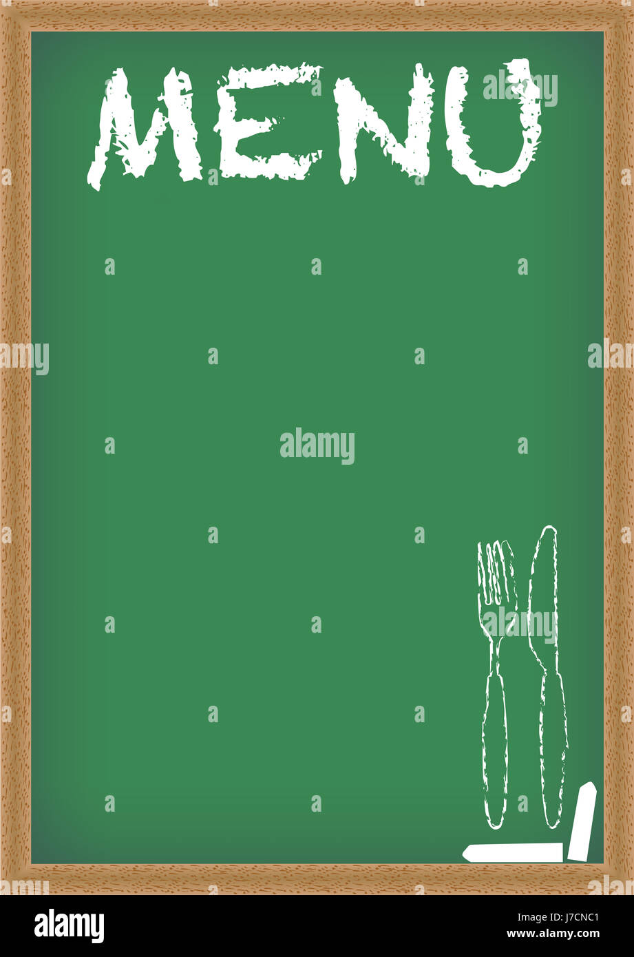 blackboard menu food dish meal supper dinner frame board framework ...