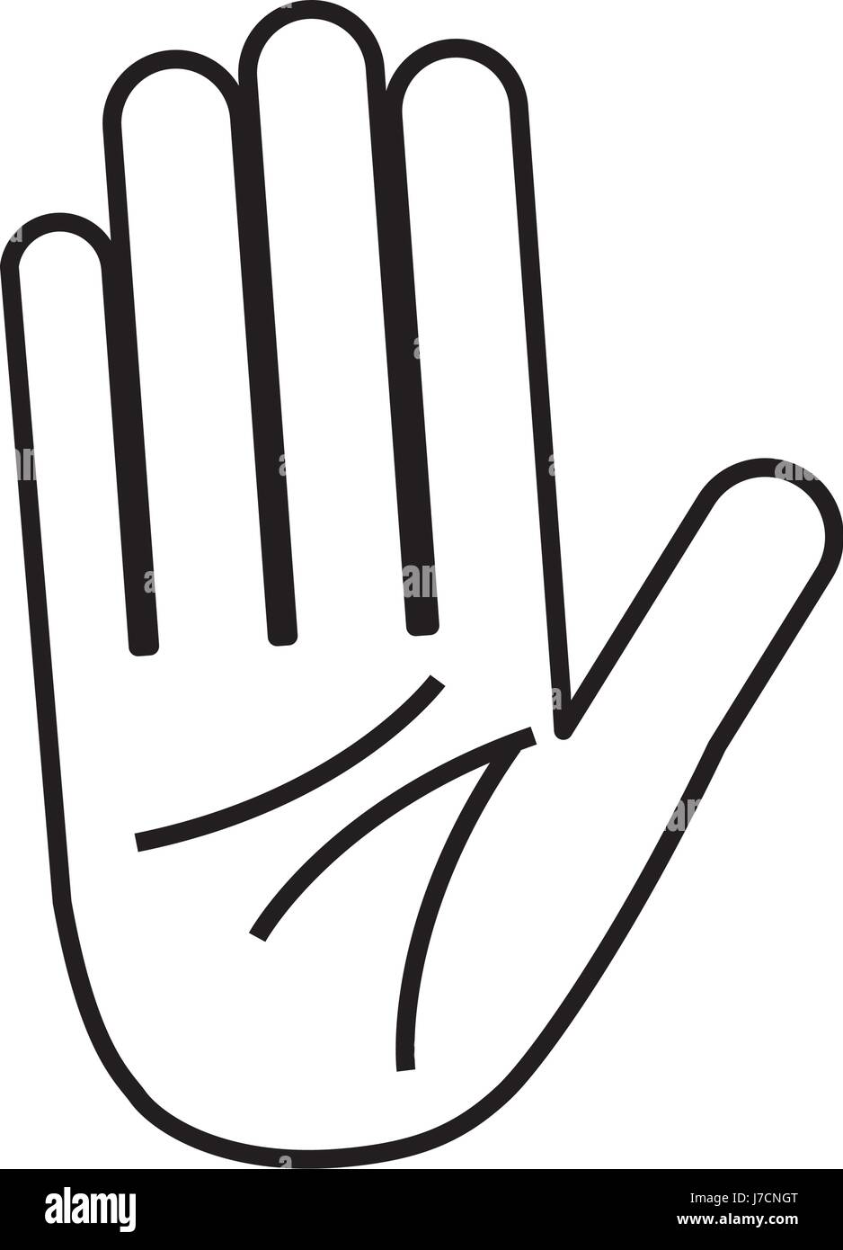 human hand icon Stock Vector Image & Art - Alamy