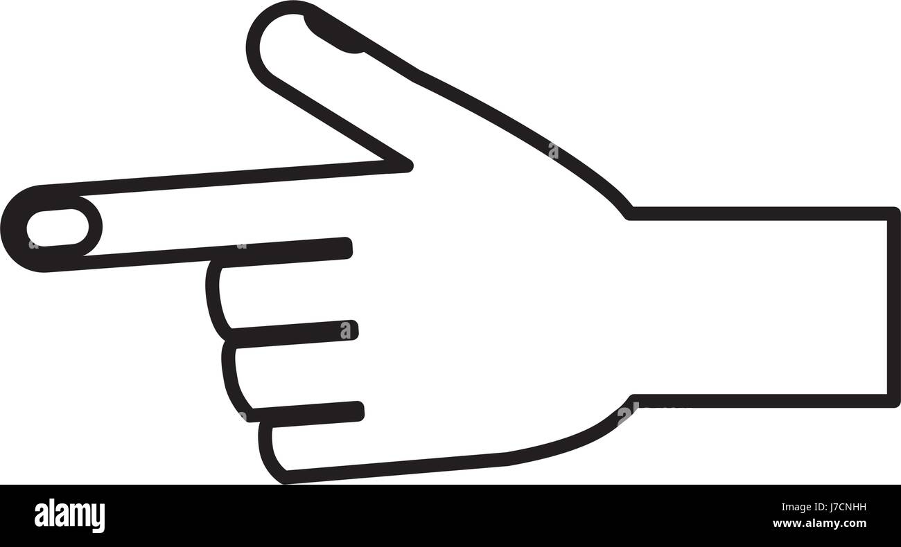 Hand pointing icon Stock Vector Image & Art - Alamy