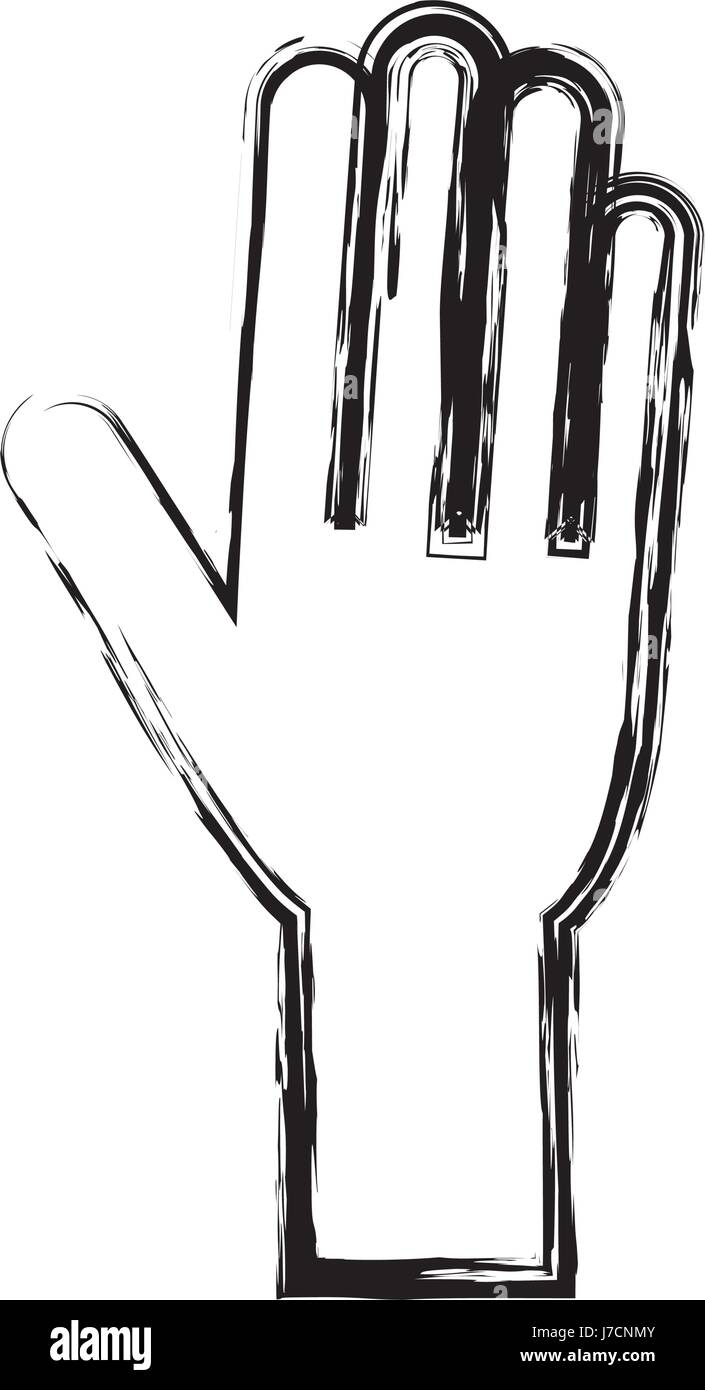human hand icon Stock Vector Image & Art - Alamy