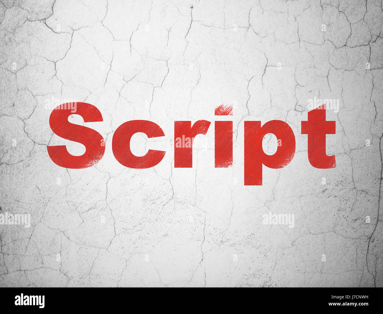 Database concept: Script on wall background Stock Photo - Alamy