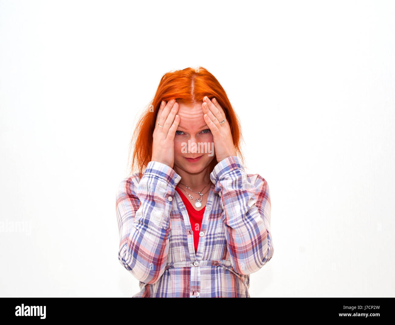 woman hand possession holding redhead young younger woman hand ...