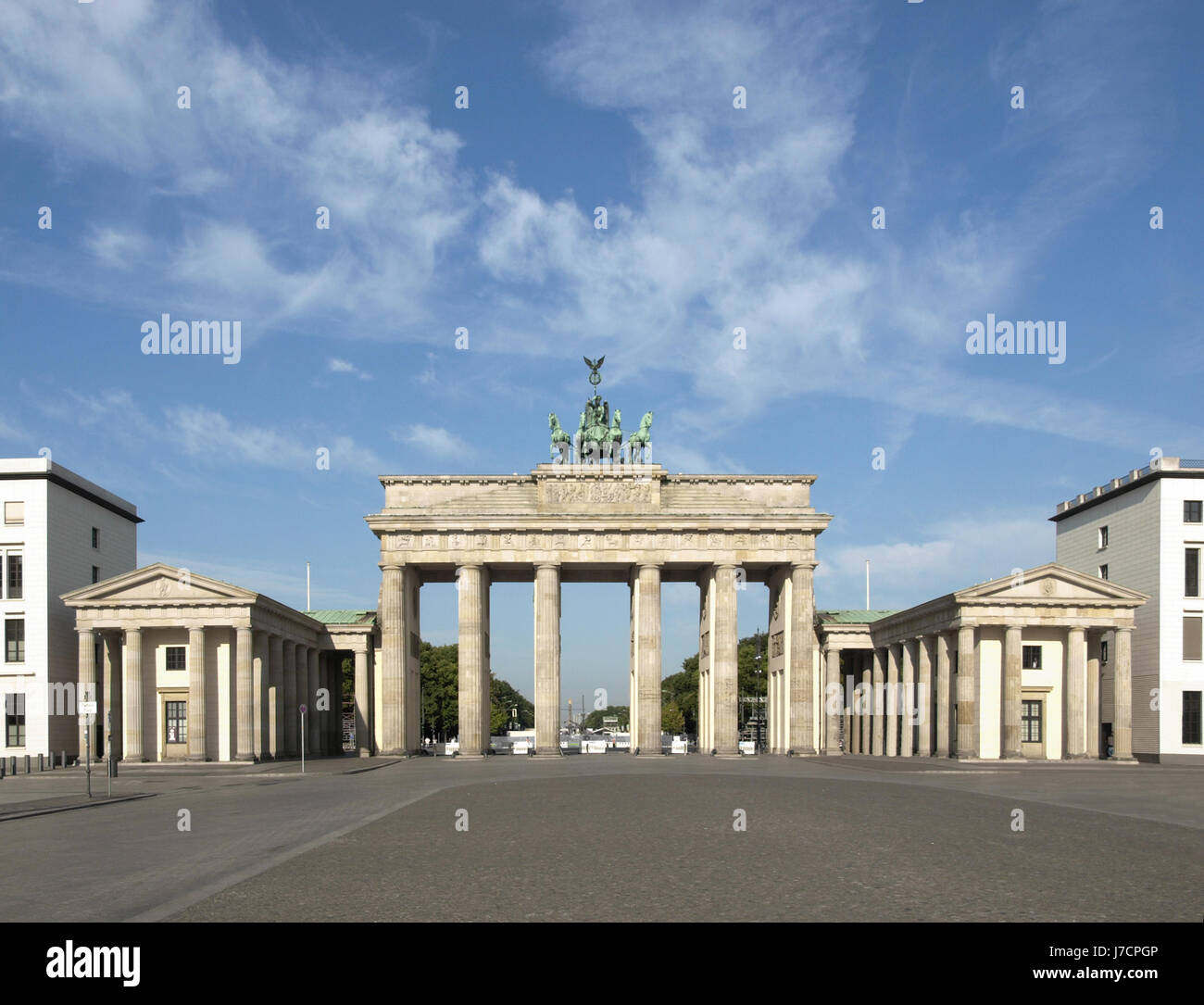 famous goal passage gate archgway gantry brandenburg berlin germany ...