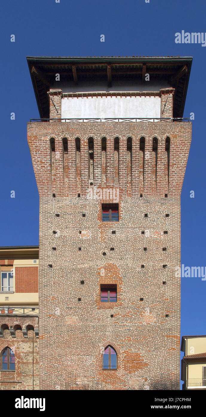 tower medieval castle chateau tower city town europe wall brick style ...