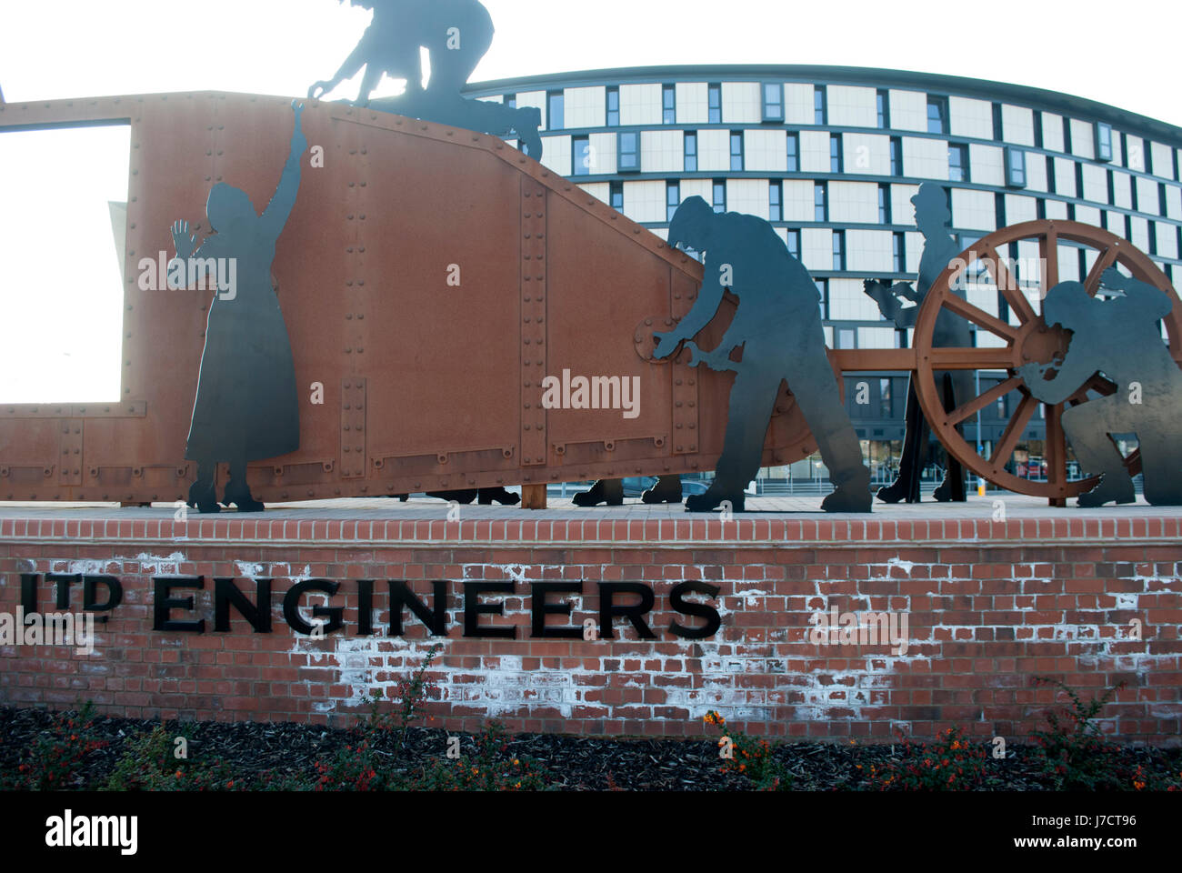 Statue to commemorate William Foster Co Ltd Engineers the makers of the ...