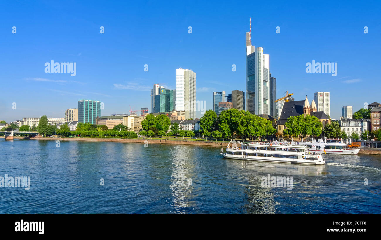 Main River. Frankfurt am Main. Germany Stock Photo - Alamy