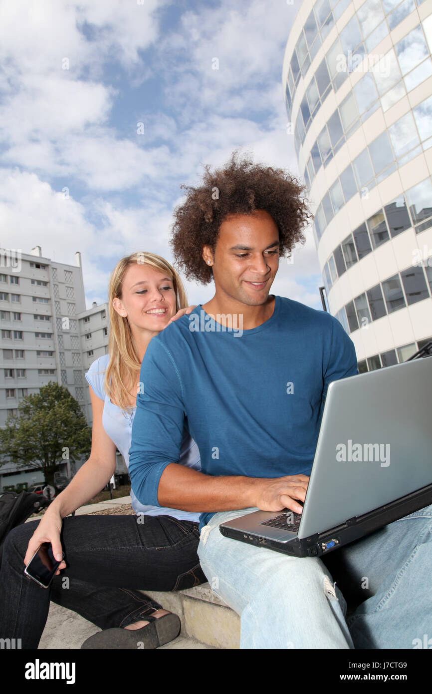 woman laptop notebook computers computer laugh laughs laughing twit ...