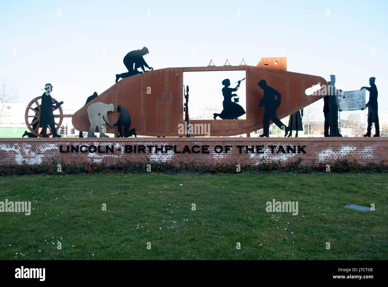 Statue to commemorate William Foster Co Ltd Engineers the makers of the ...