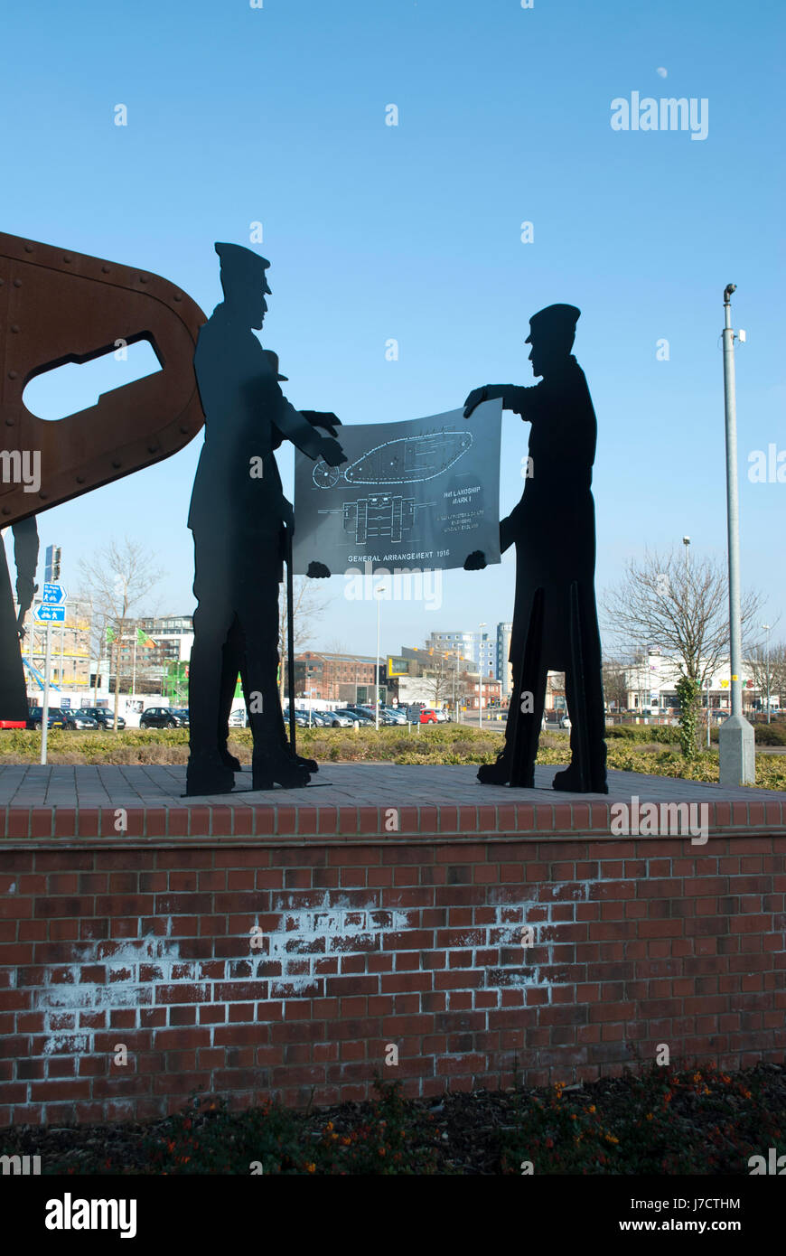 Statue to commemorate William Foster Co Ltd Engineers the makers of the ...