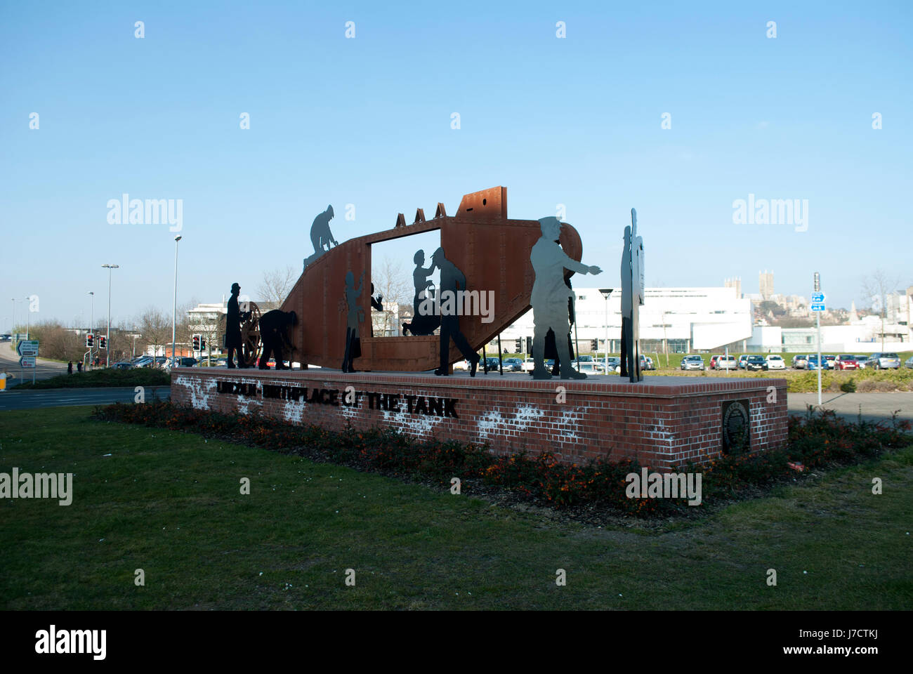 Statue to commemorate William Foster Co Ltd Engineers the makers of the ...