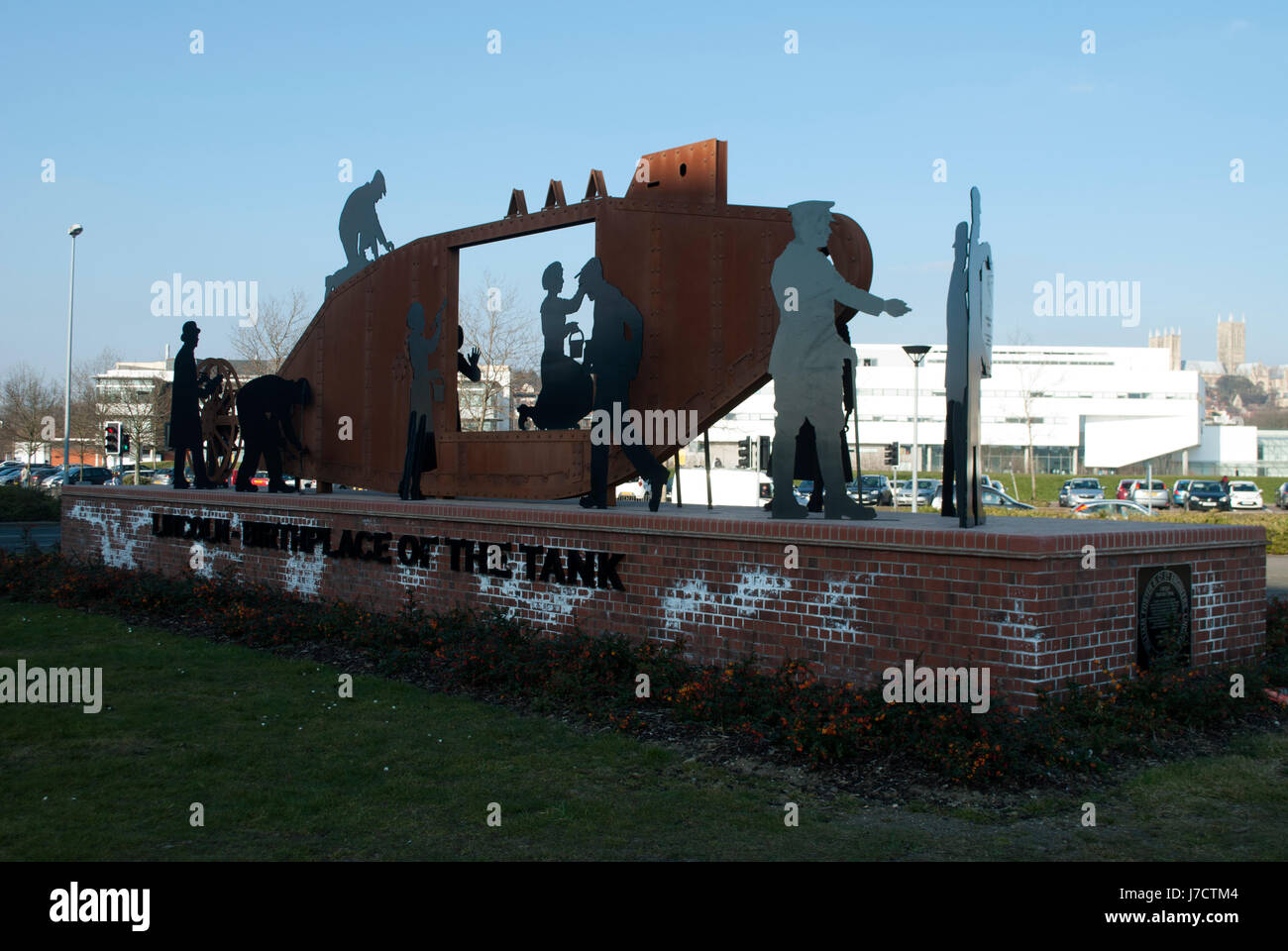 Statue to commemorate William Foster Co Ltd Engineers the makers of the ...