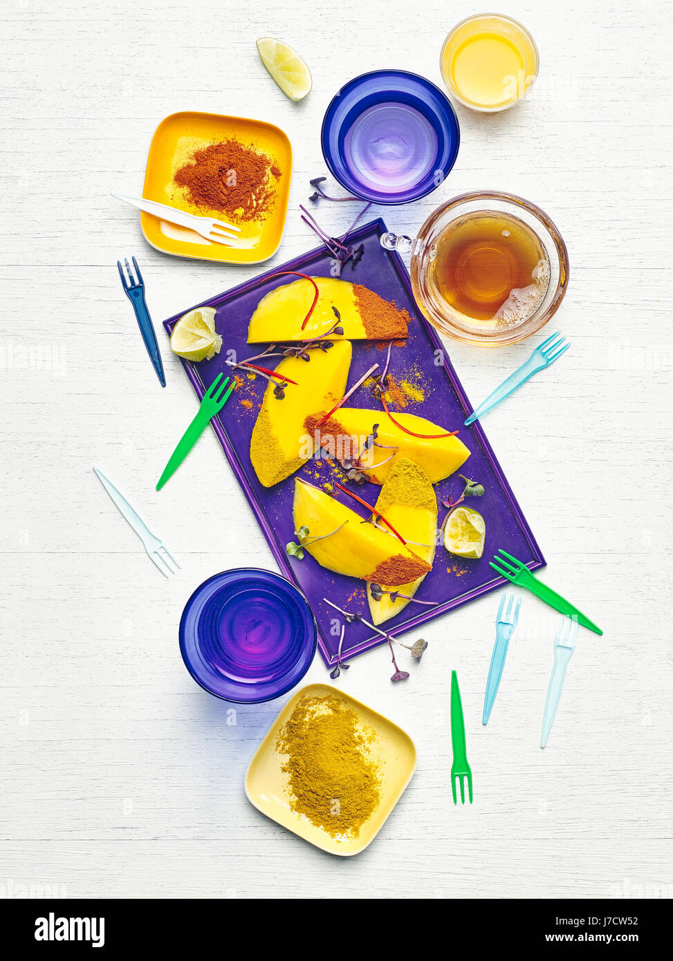 Spicy mango snack Stock Photo - Alamy