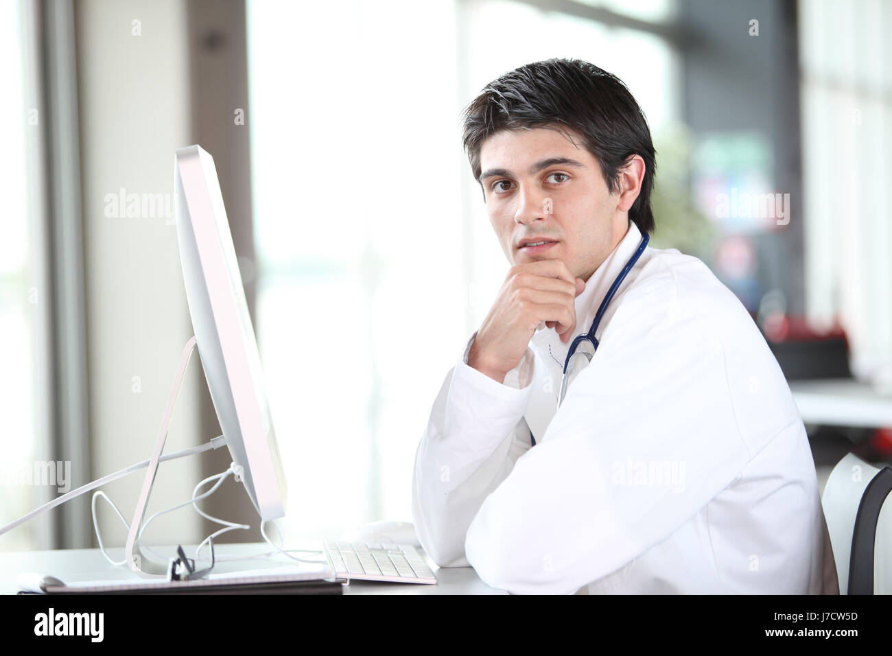 doctor physician medic medical practicioner office laugh laughs ...