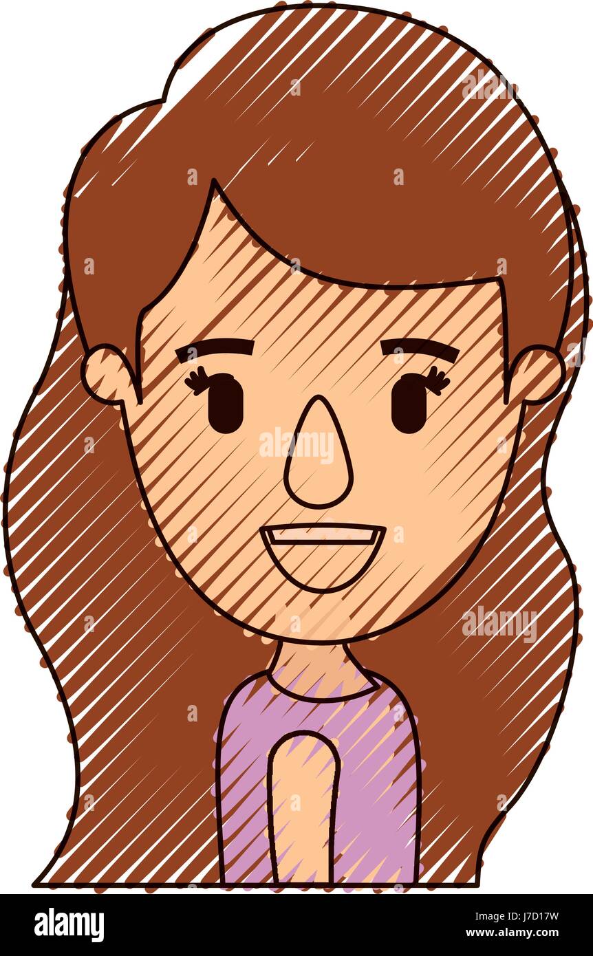 Color image cartoon half body Stock Vector Images - Alamy