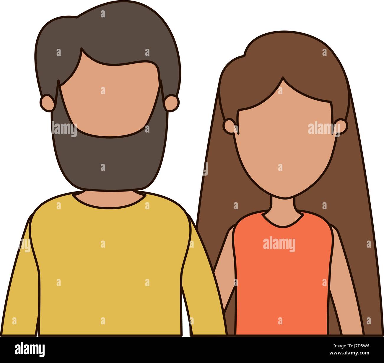 Front view handsome casual Stock Vector Images - Alamy