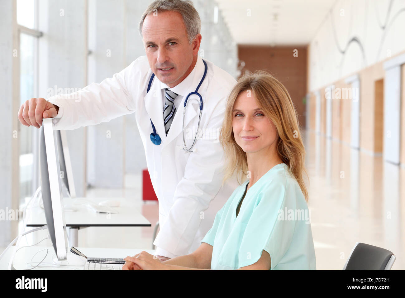 doctor physician medic medical practicioner woman laugh laughs laughing ...