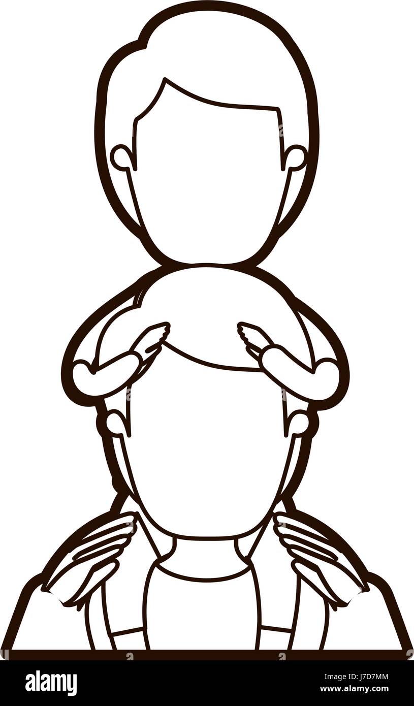 Cute boy half body Stock Vector Images - Alamy