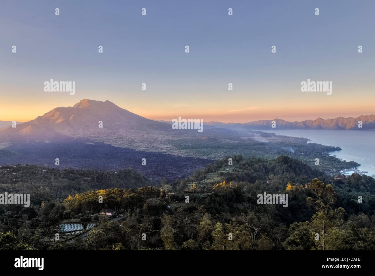 Mount Batur, Mount Gunung Abang, Bali, Indonesia, Asia Stock Photo - Alamy