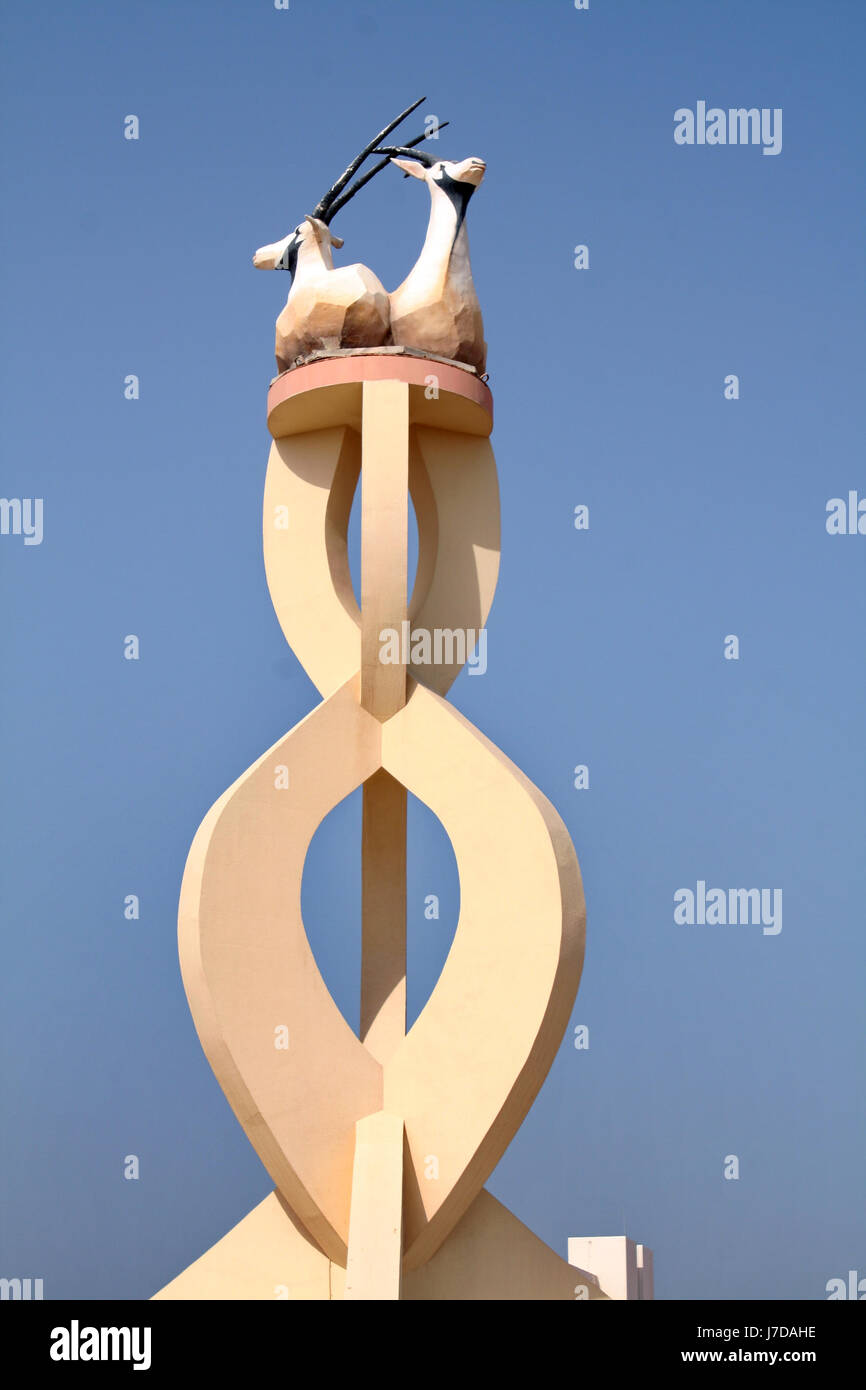 The Oryx Monument, Doha, Qatar Stock Photo - Alamy