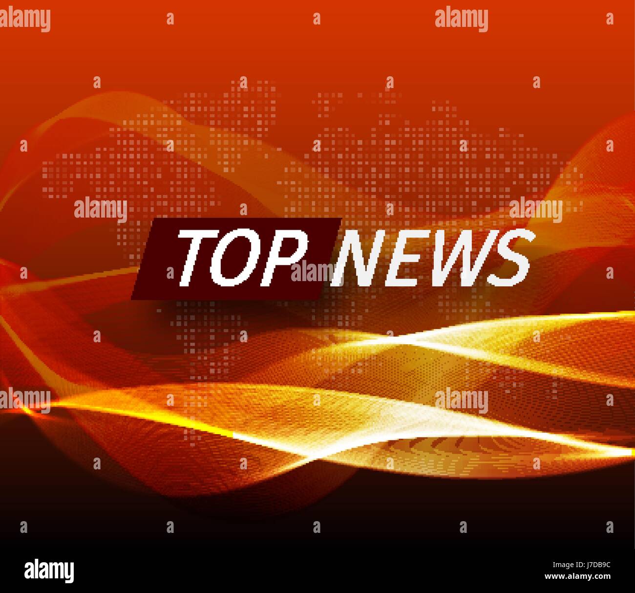 Announcement and a message line with a message about the latest news on ...