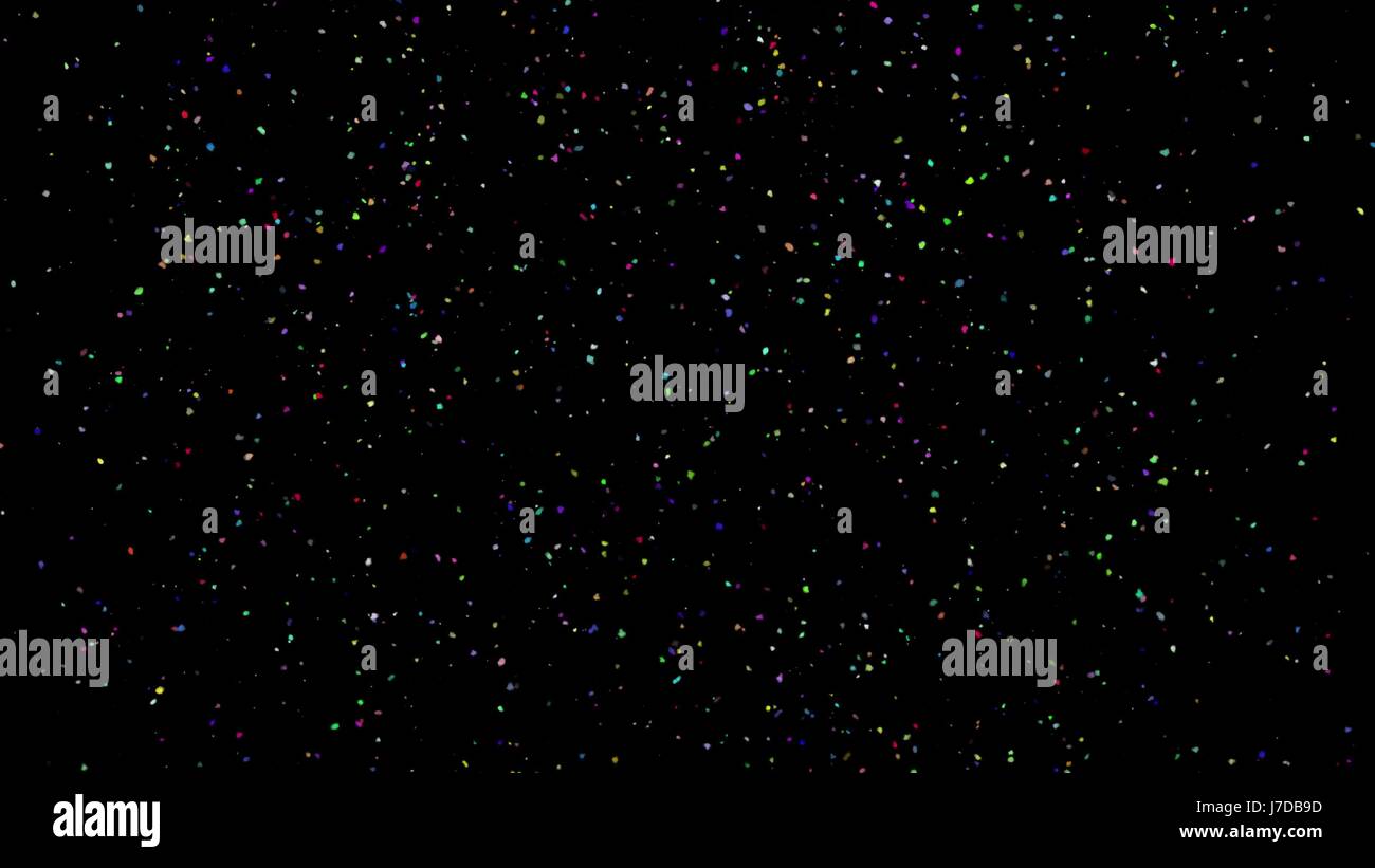 Animation of colorful falling confetti alpha channel included Stock ...