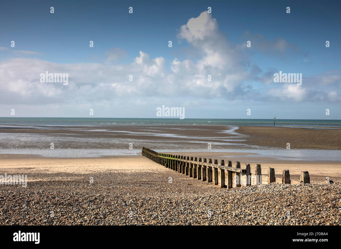 Sea defences on the beach at Littlehampton West Sussex Stock Photo - Alamy