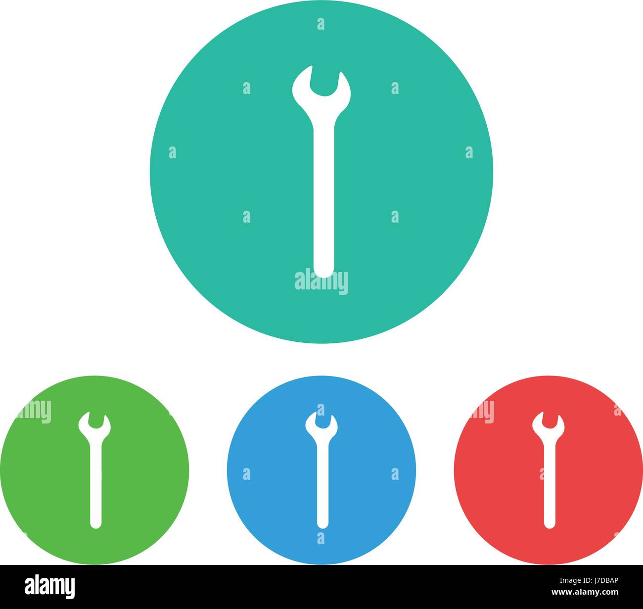 Wrench icon set Stock Vector Image & Art - Alamy