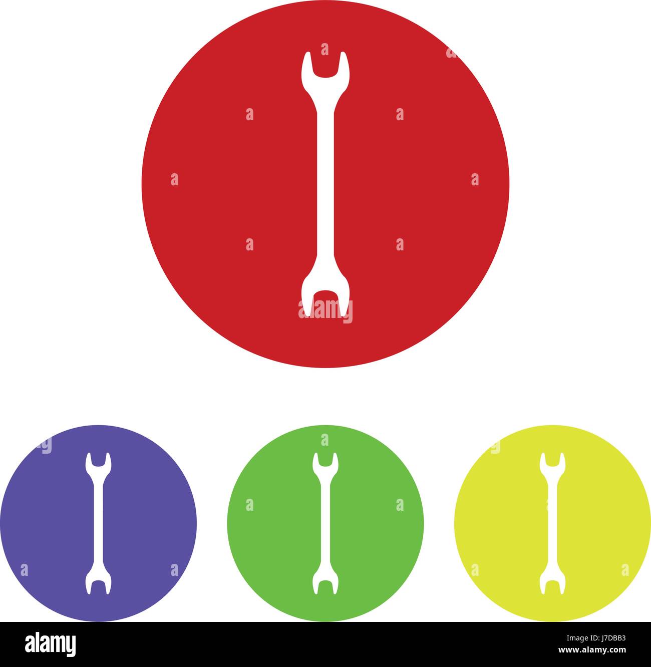 Wrench icon set Stock Vector Image & Art - Alamy