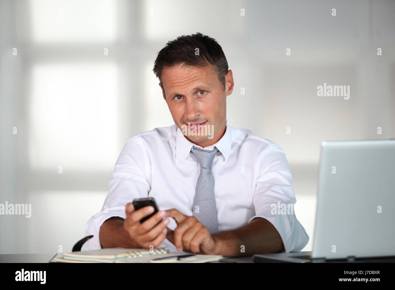 bank lending institution office laptop notebook computers computer desk ...