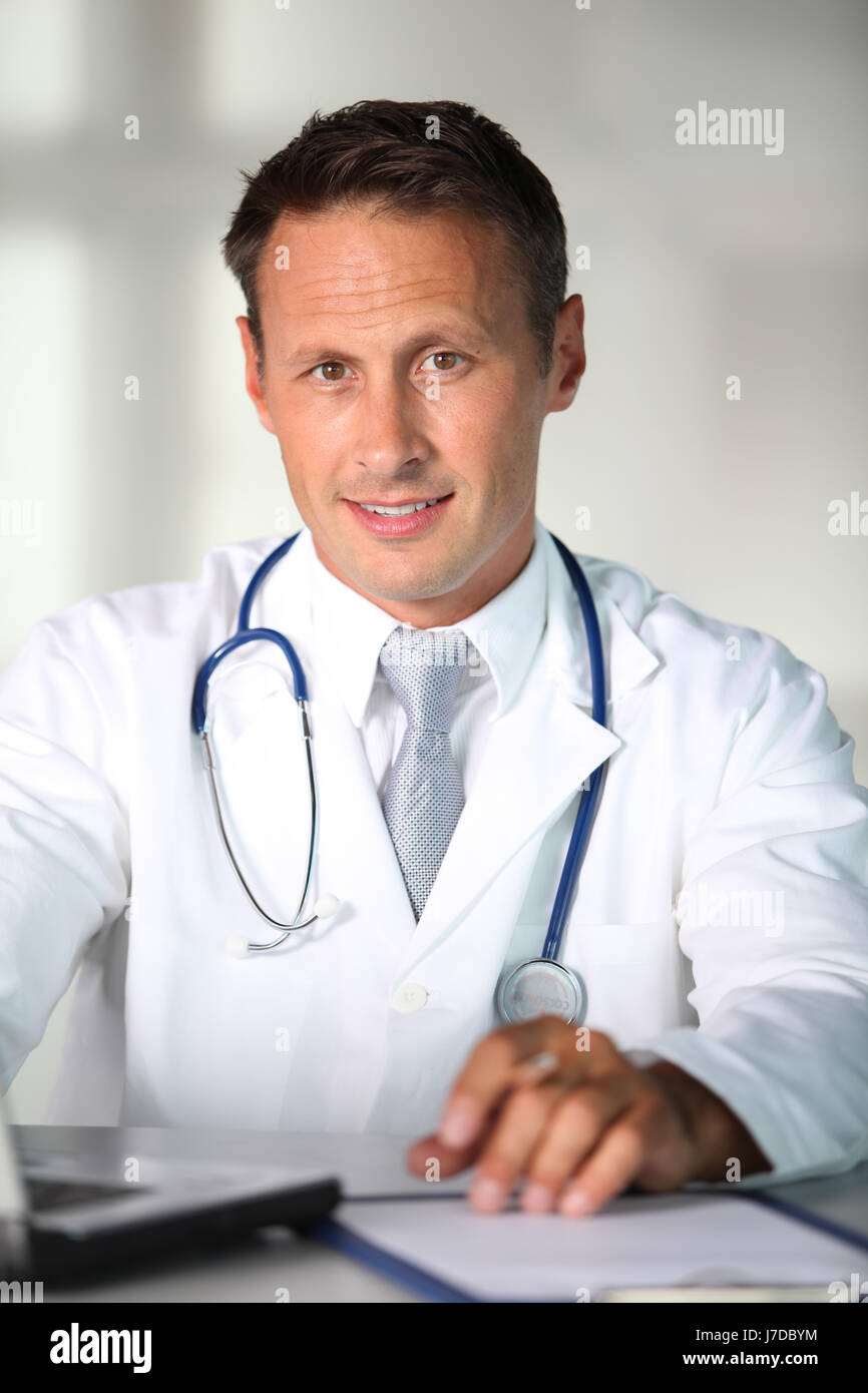 doctor physician medic medical practicioner office laugh laughs ...